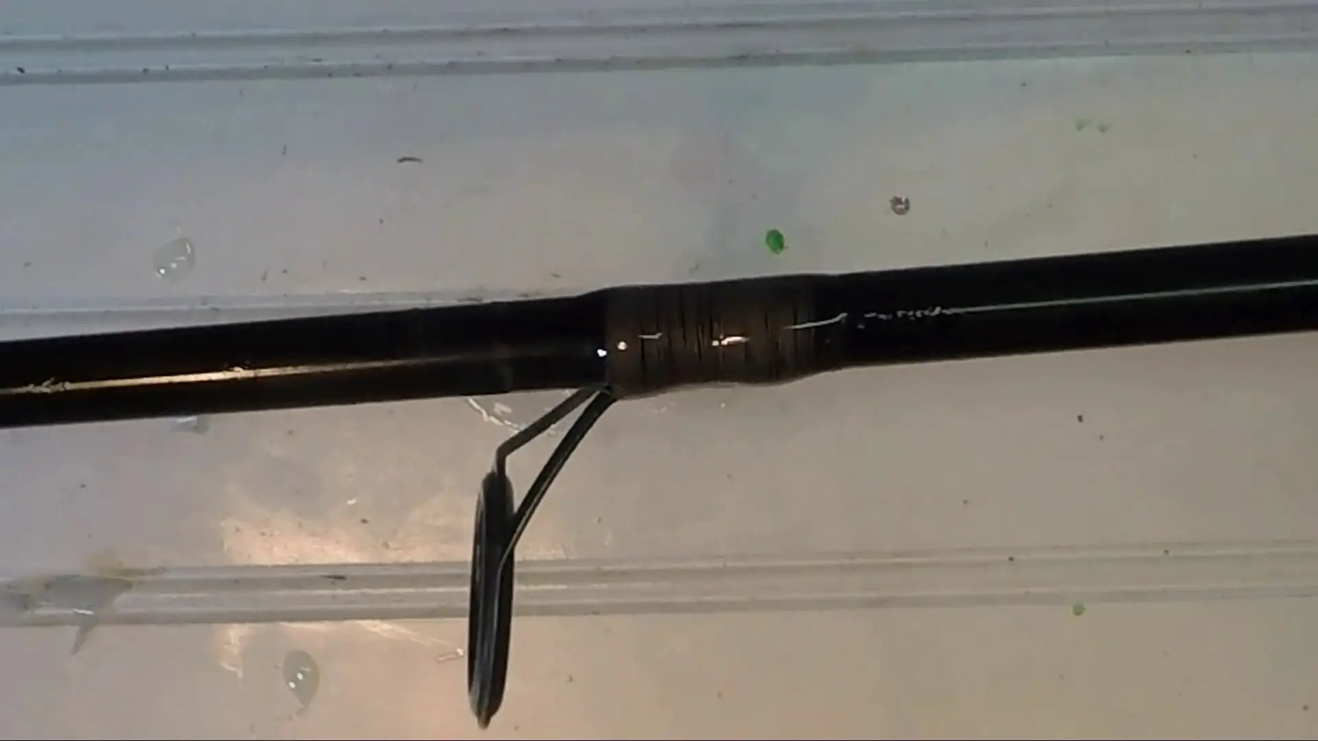 Fishing line guide repair without rod building equipment